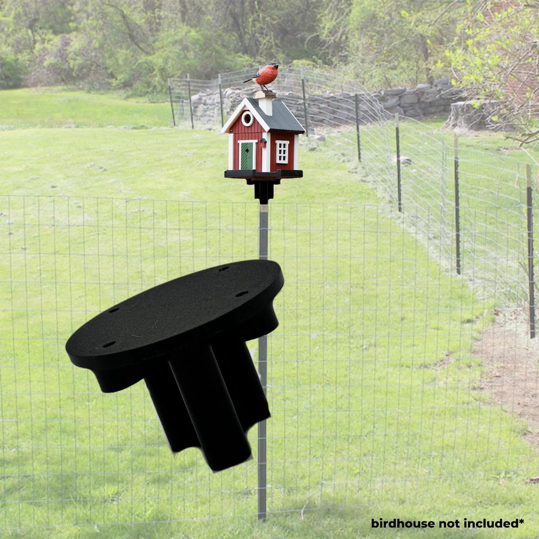Birdhouse and Bird Feeder Mount for Metal Fencing/gardening Stakes ...