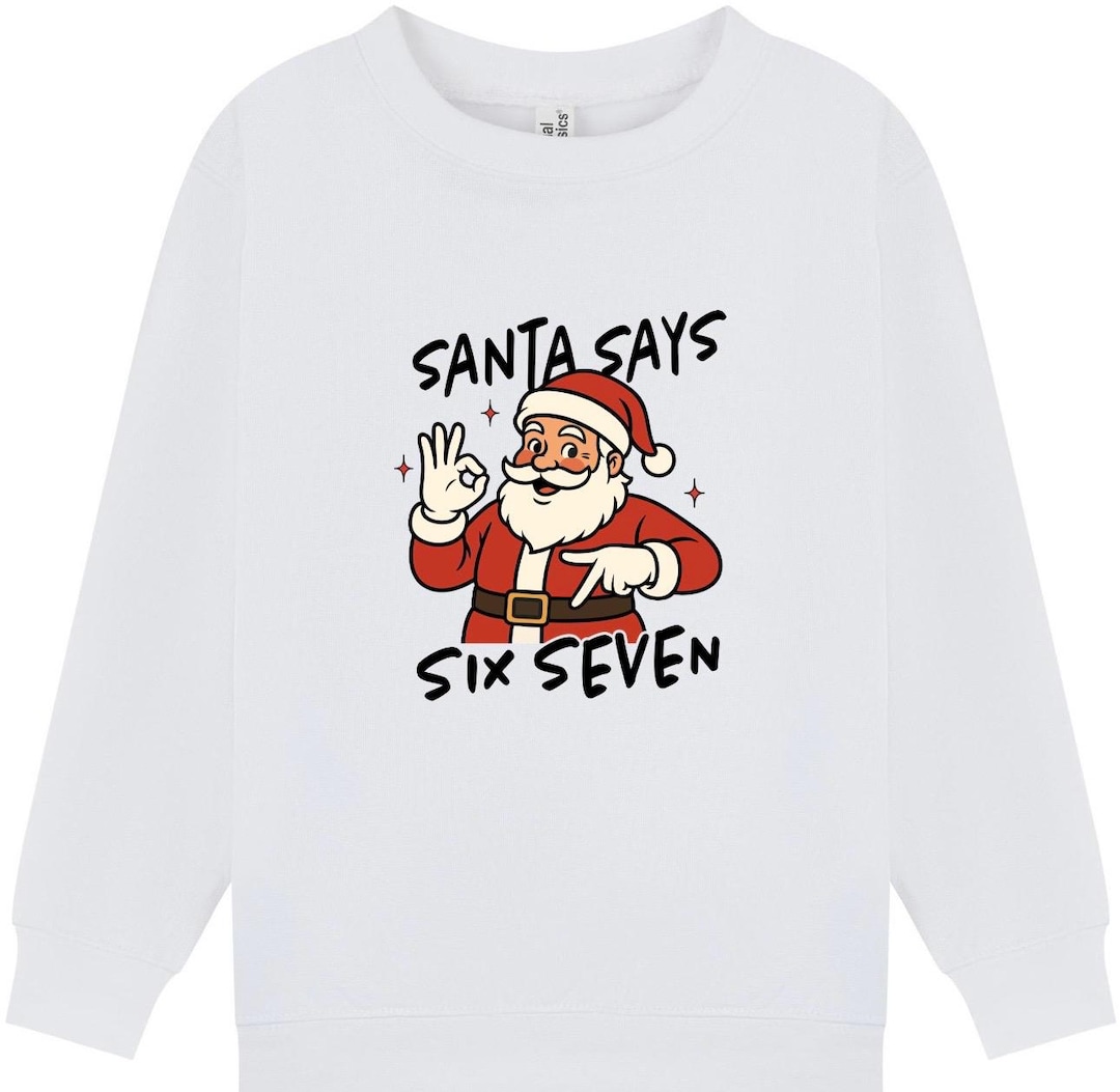 6 7 Santa Funny Christmas Jumper Six Seven - Etsy