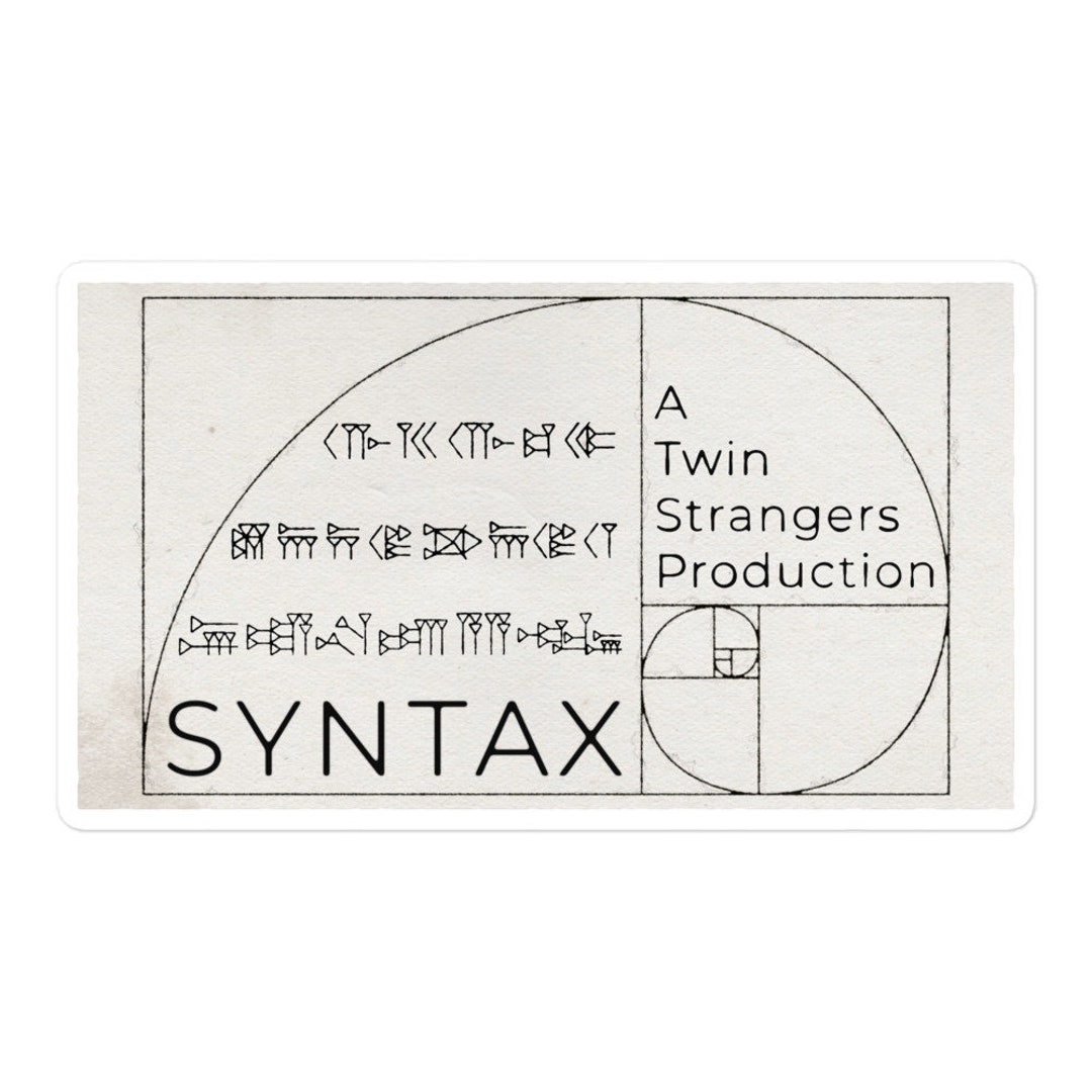 Syntax Cuneiform Golden Ratio Logo Sticker - Etsy