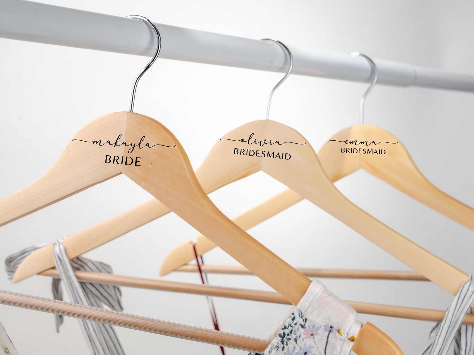 Personalized Bridesmaid Hangers, Engraved Dress Hanger With Name ...