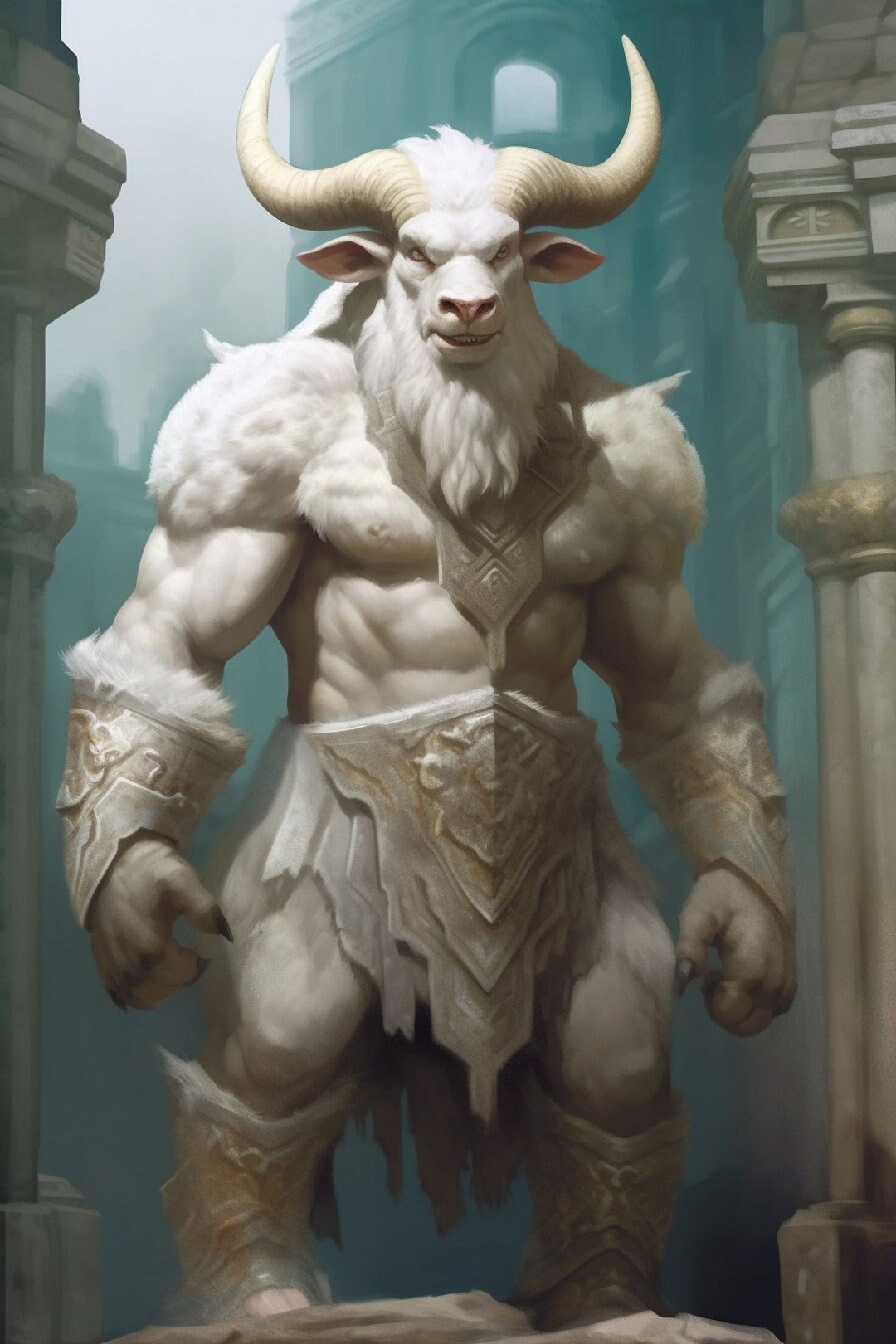 Minotaur Digital Wall Art Print Digital Download Fine Art Vintage ...