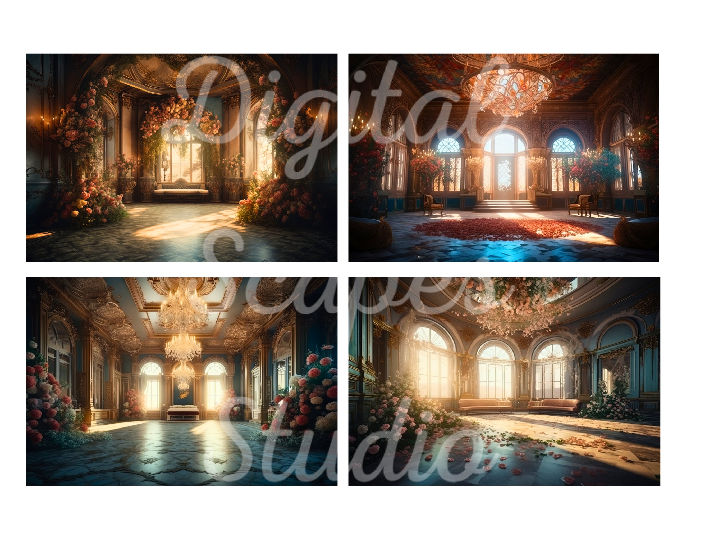 33 Digital Backdrops Boho Indoor Palace Backdrops Maternity - Etsy