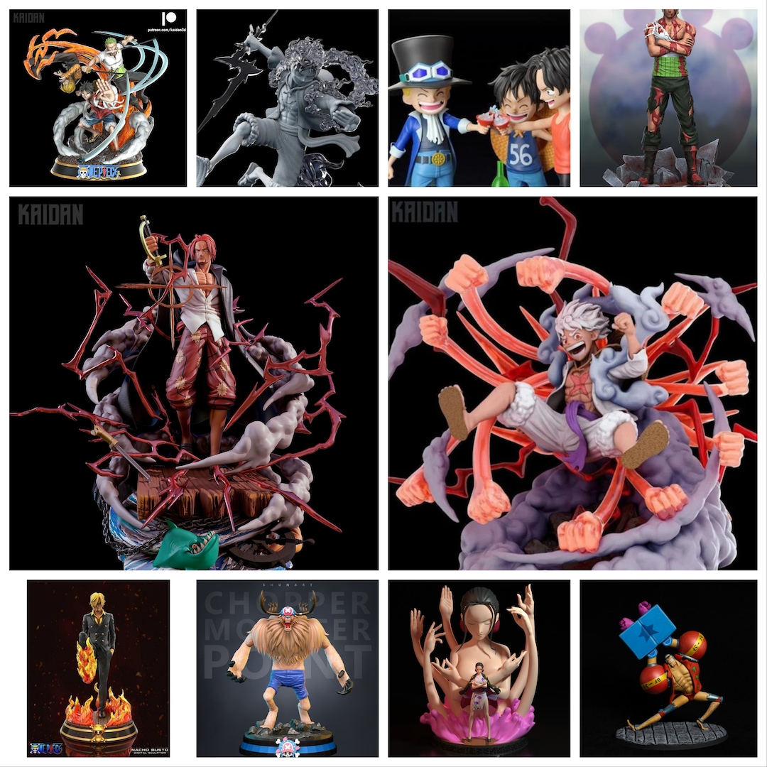One Piece 10 Pack High Quality STL 3D Digital Printing STL - Etsy Australia