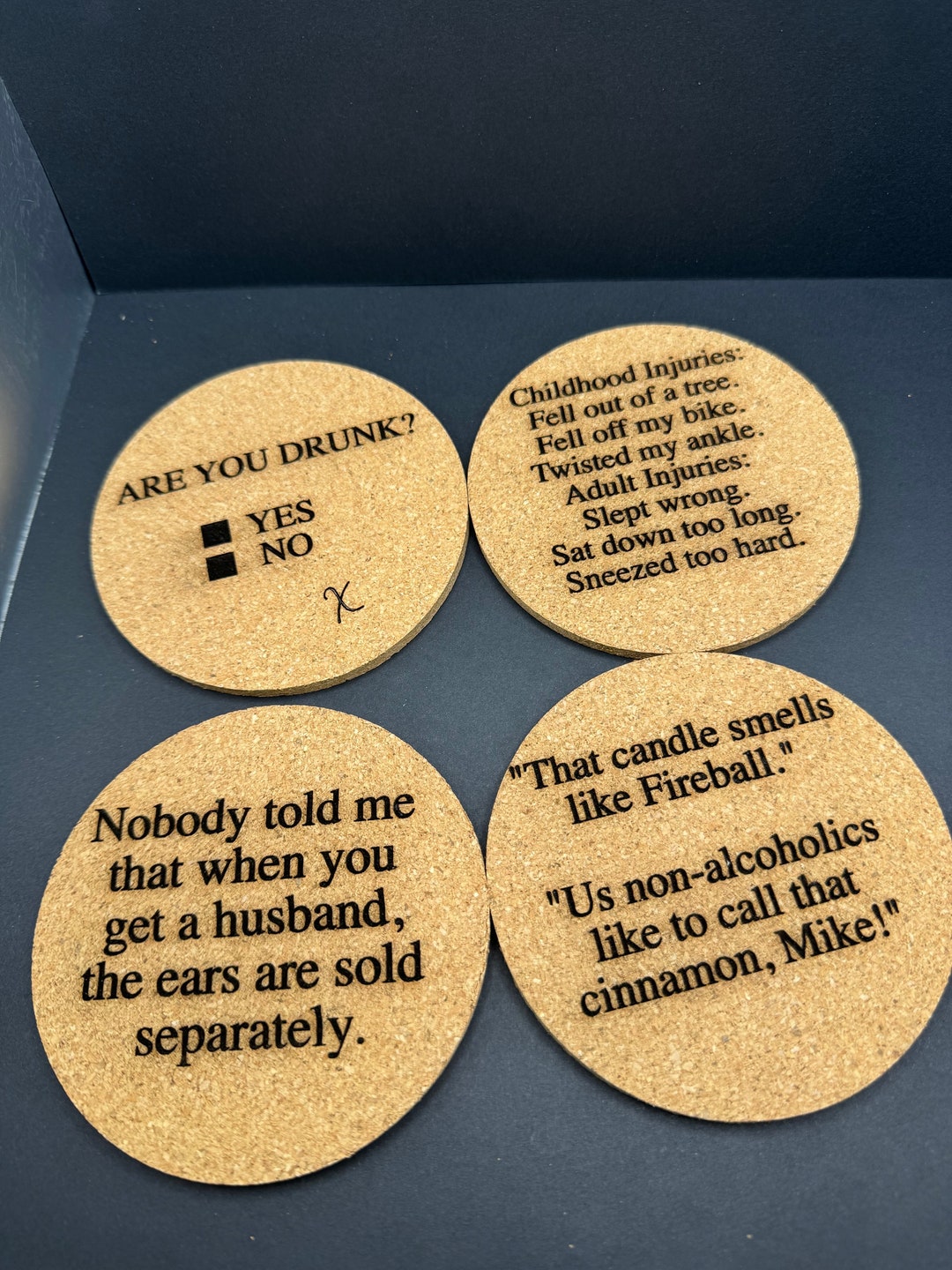 Quirky Drink Coasters - Fun and Hilarious Bar Accessories Gift Set - Etsy