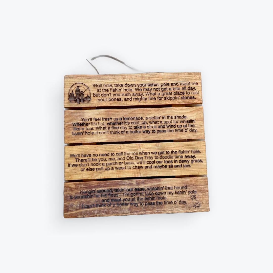 Fishing Hole Andy Griffith Father and Child Digital File for Laser ...