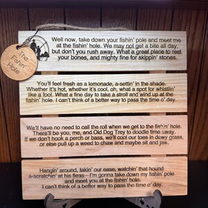 Wooden "the Fishing Hole" Andy Griffith Mayberry Sign - Etsy