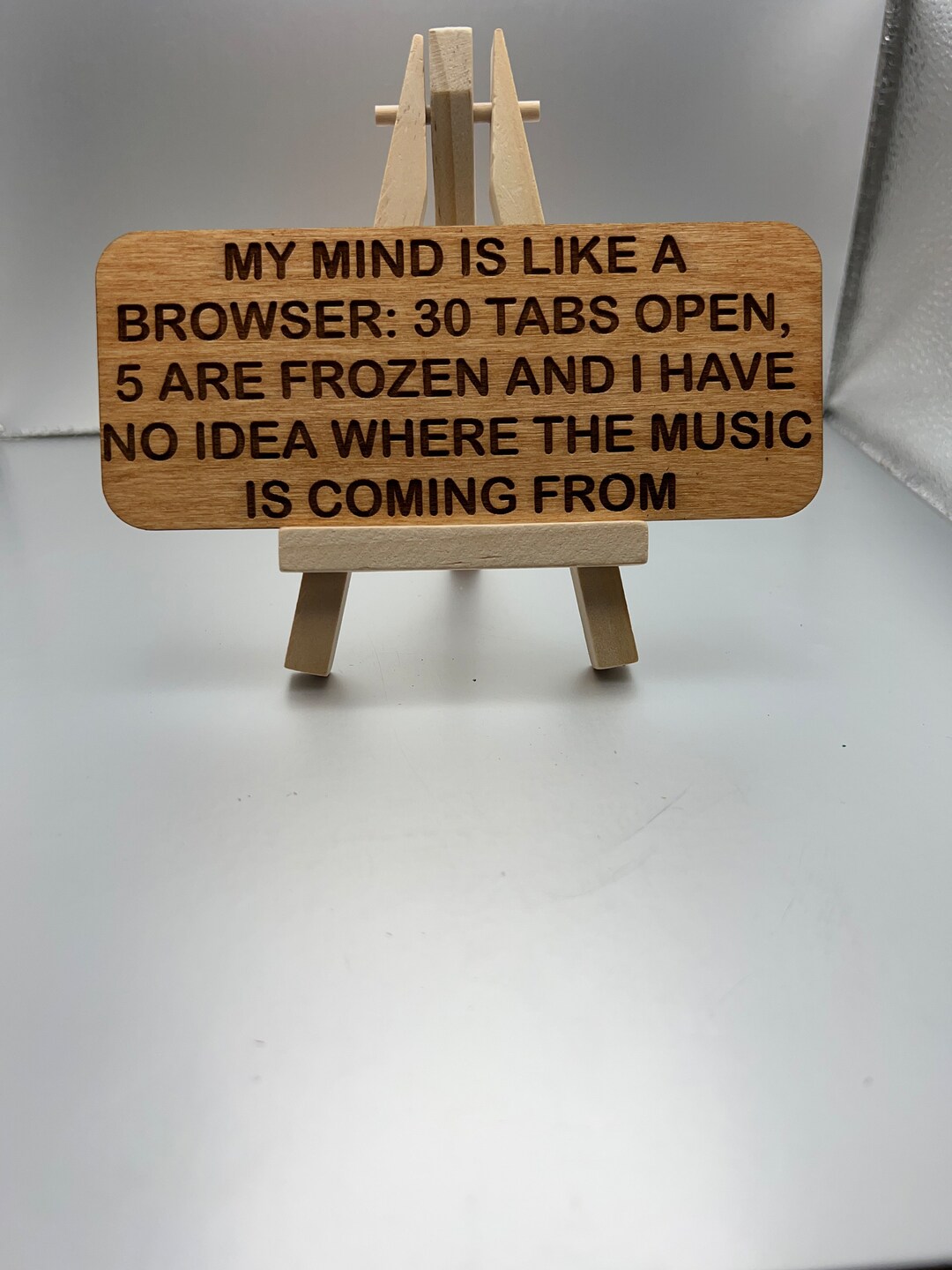 Quirky and Amusing Sign: My Mind is Like a Browser, Perfect for Geeky ...