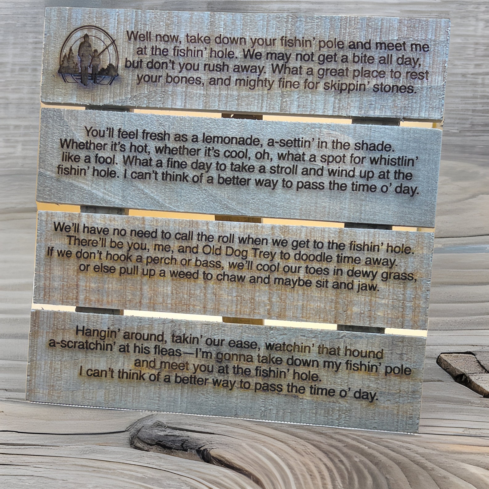 Wooden "the Fishing Hole" Andy Griffith Mayberry Sign - Etsy