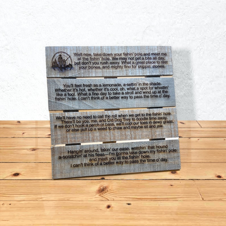 Wooden "the Fishing Hole" Andy Griffith Mayberry Sign - Etsy