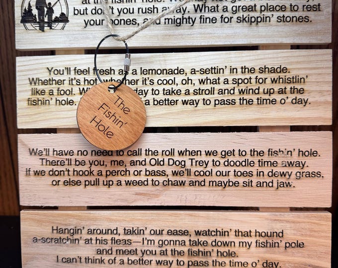 Wooden "the Fishing Hole" Andy Griffith Mayberry Sign - Etsy