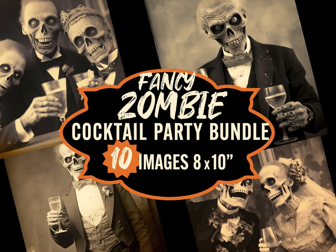Zombie Junk Journal Bundle, Vintage Style Pages for Scrapbook, PNG ...