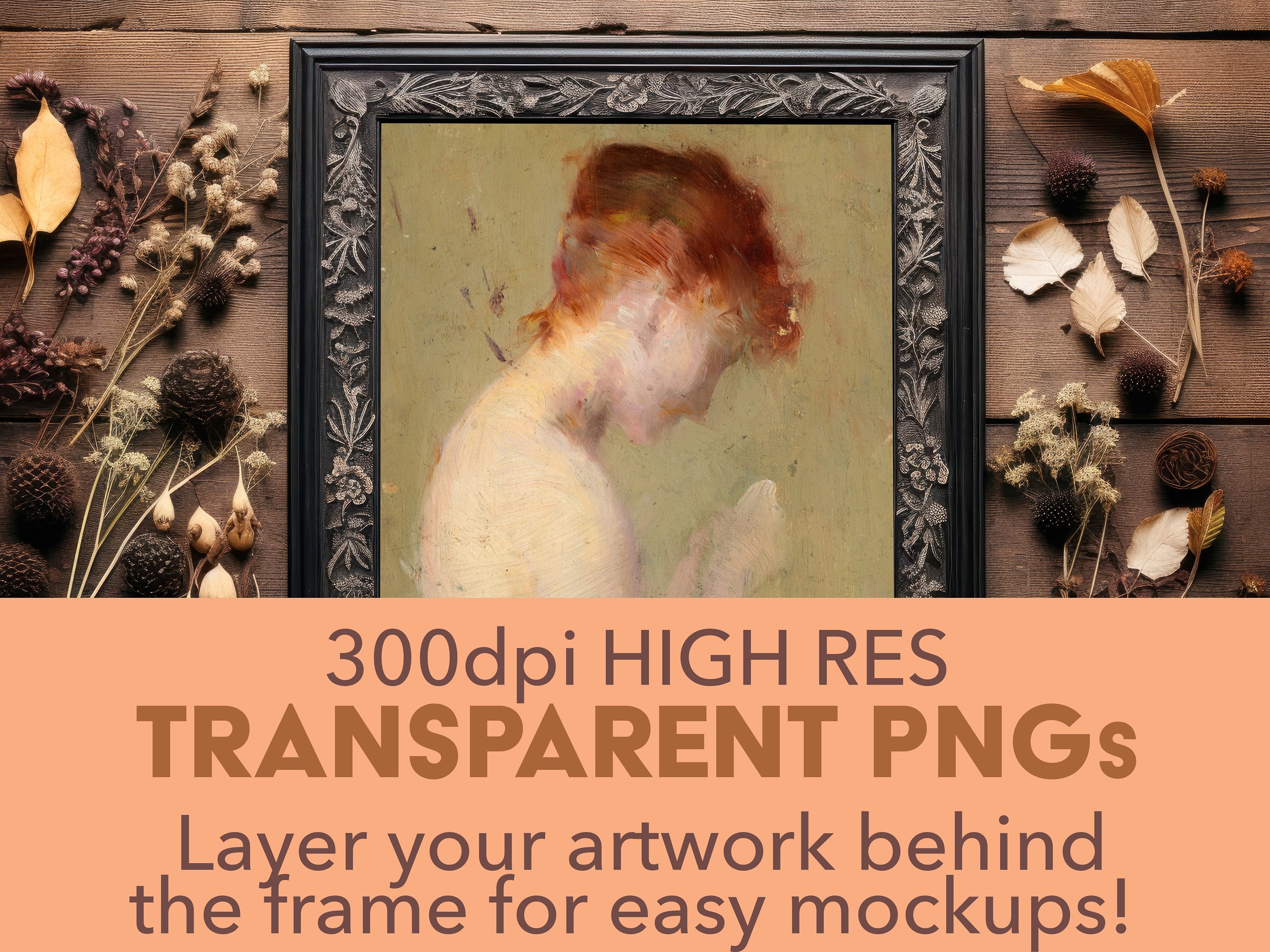 Dark Witchy Frame Mockups Bundle, Vertical Frames, 6 Apothecary ...