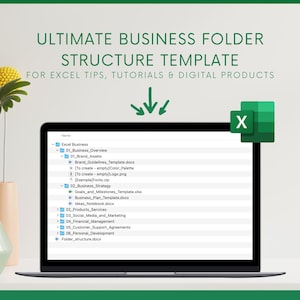 Ultimate Business Folder Structure Template for Excel Tips, Tutorials ...