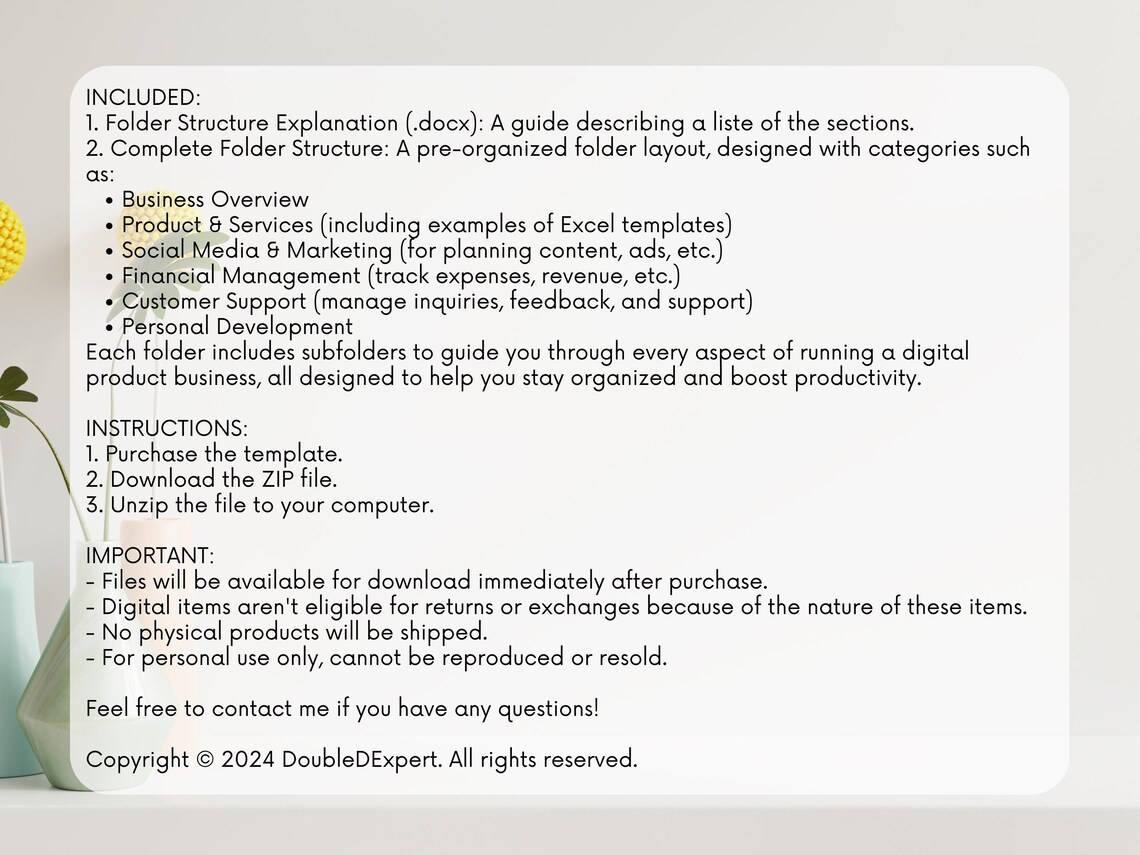 Ultimate Business Folder Structure Template for Excel Tips, Tutorials ...