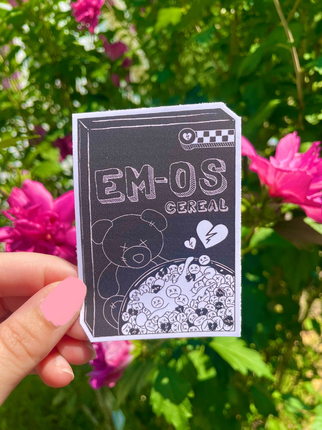 Emo Cereal Sticker - Etsy