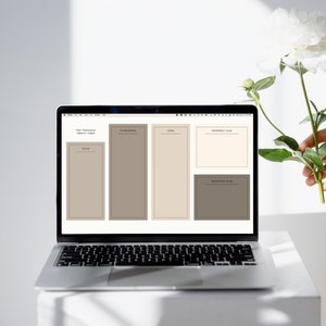 Editable Desktop Wallpaper Organizer, Minimalist Desktop Organizer ...