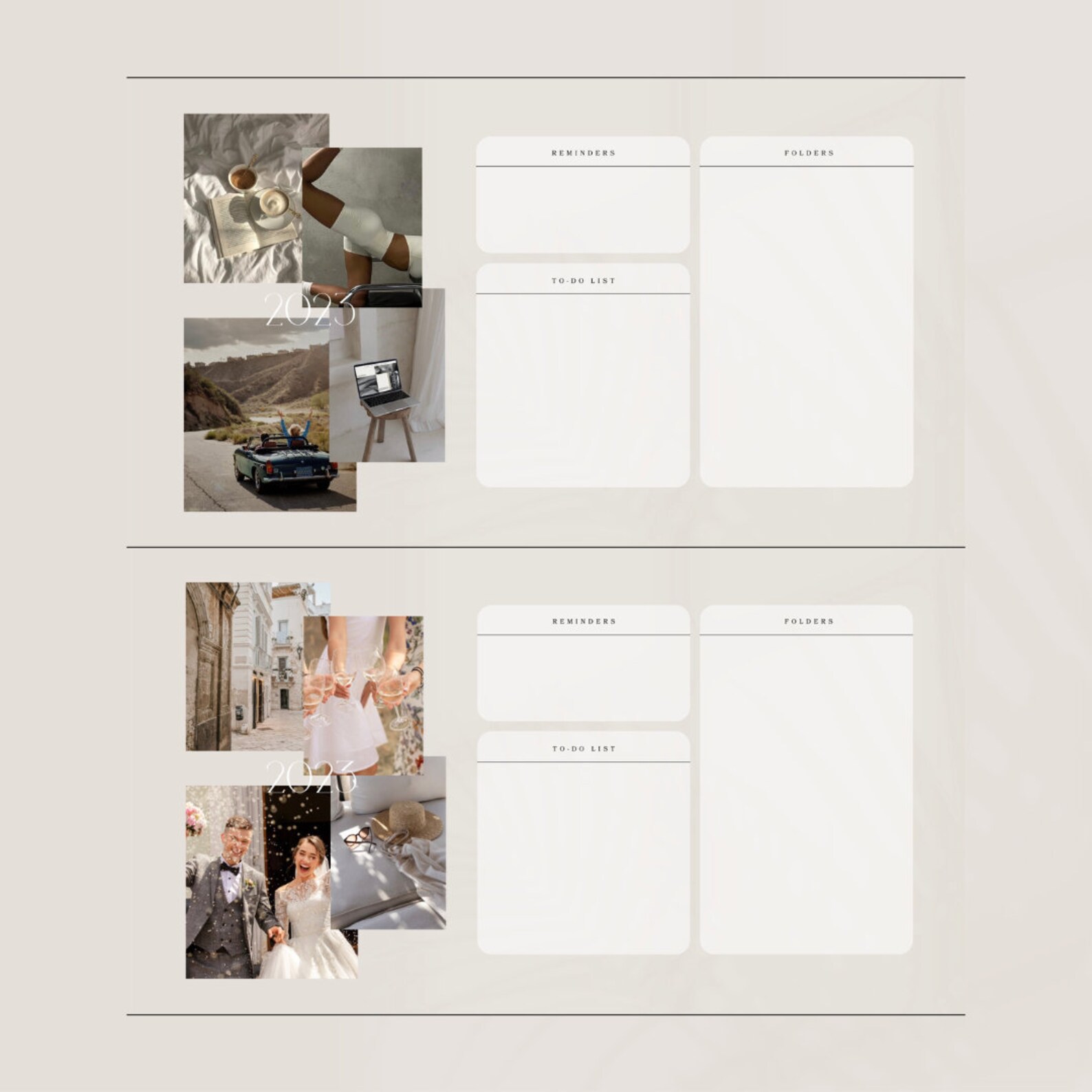 Editable Desktop Wallpaper Organizer 2023 Desktop Organizer - Etsy