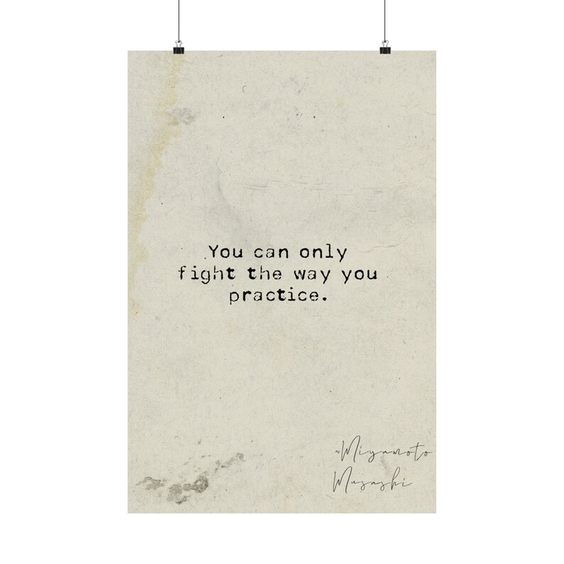 Miyamoto Musashi Quote, You Can Only Fight, Stoic Quote, Philosophy ...