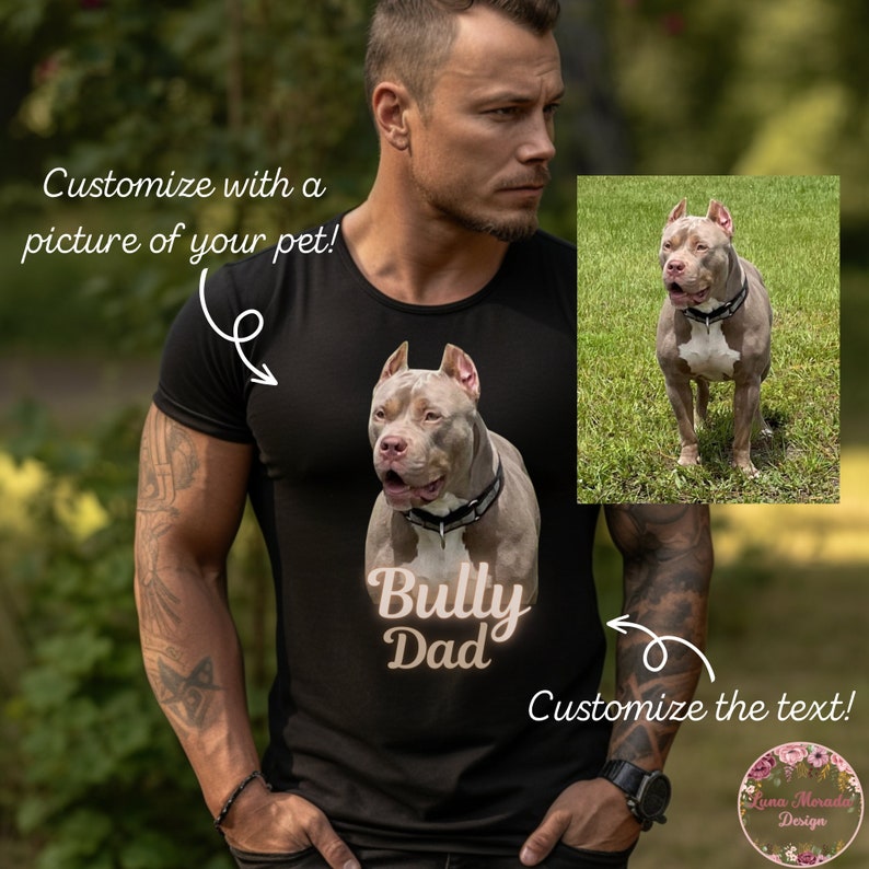 Personalized America Bully Dad T-shirt, Father's Day Gift, Bully Dad ...