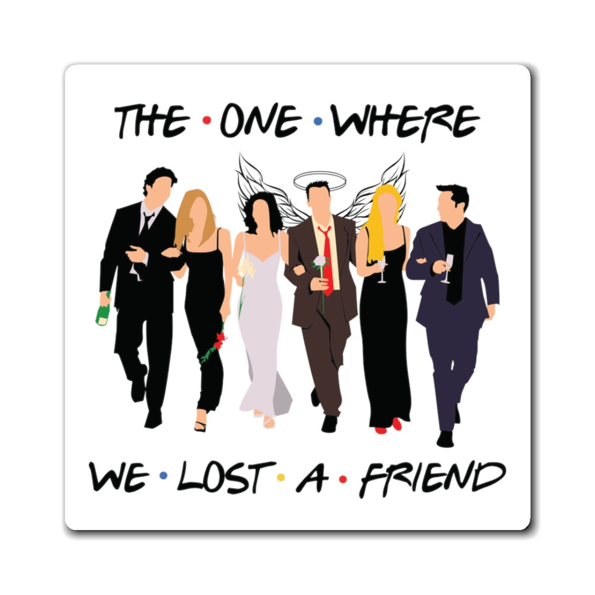 Matthew Perry Magnet RIP Chandler Bing Friends Show Gift RIP Matthew ...