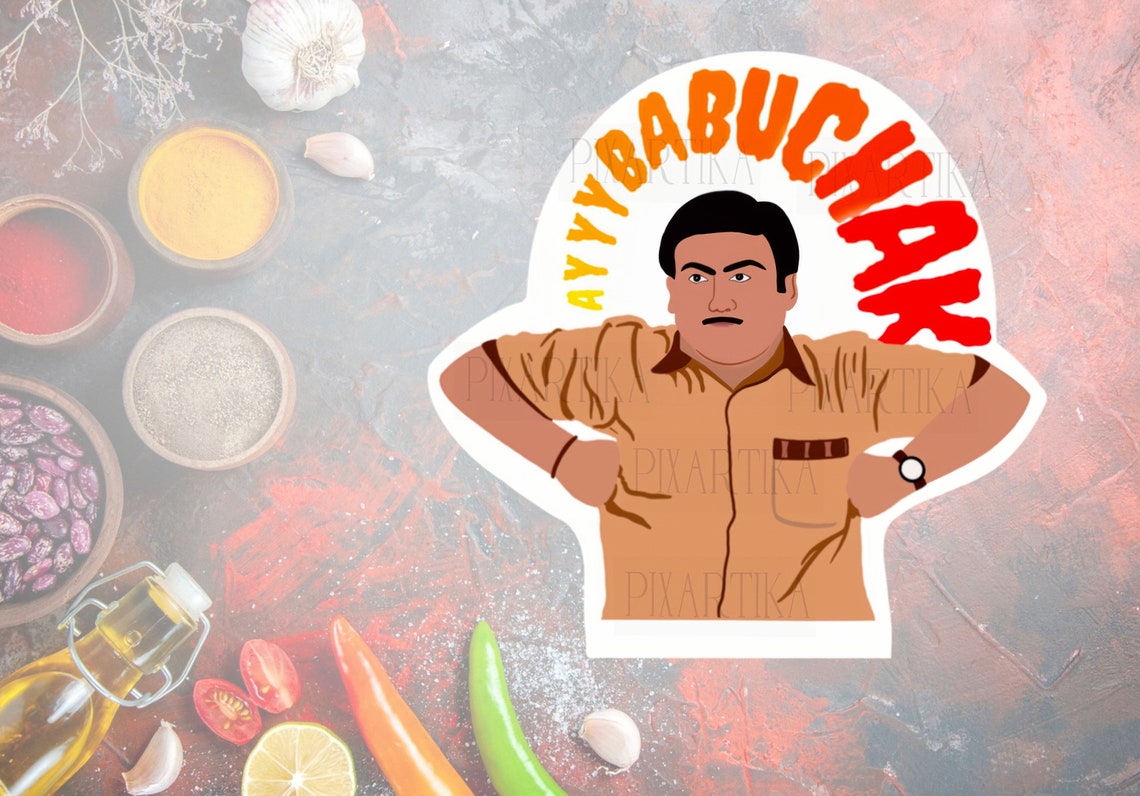 Jethalal Angry Sticker TMKOC Tarak Mehtaka Oolta Chasma - Etsy