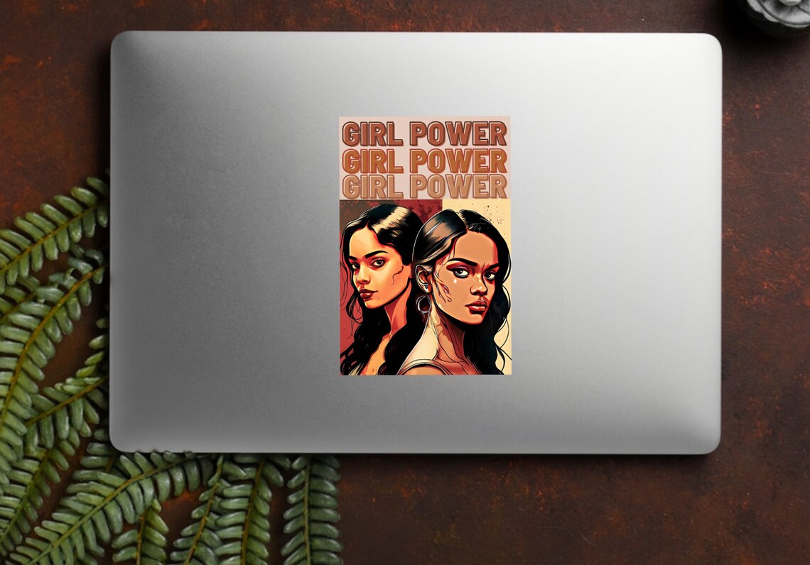 Girl Power Sticker Brown Aesthetic LGBTQ Community - Etsy