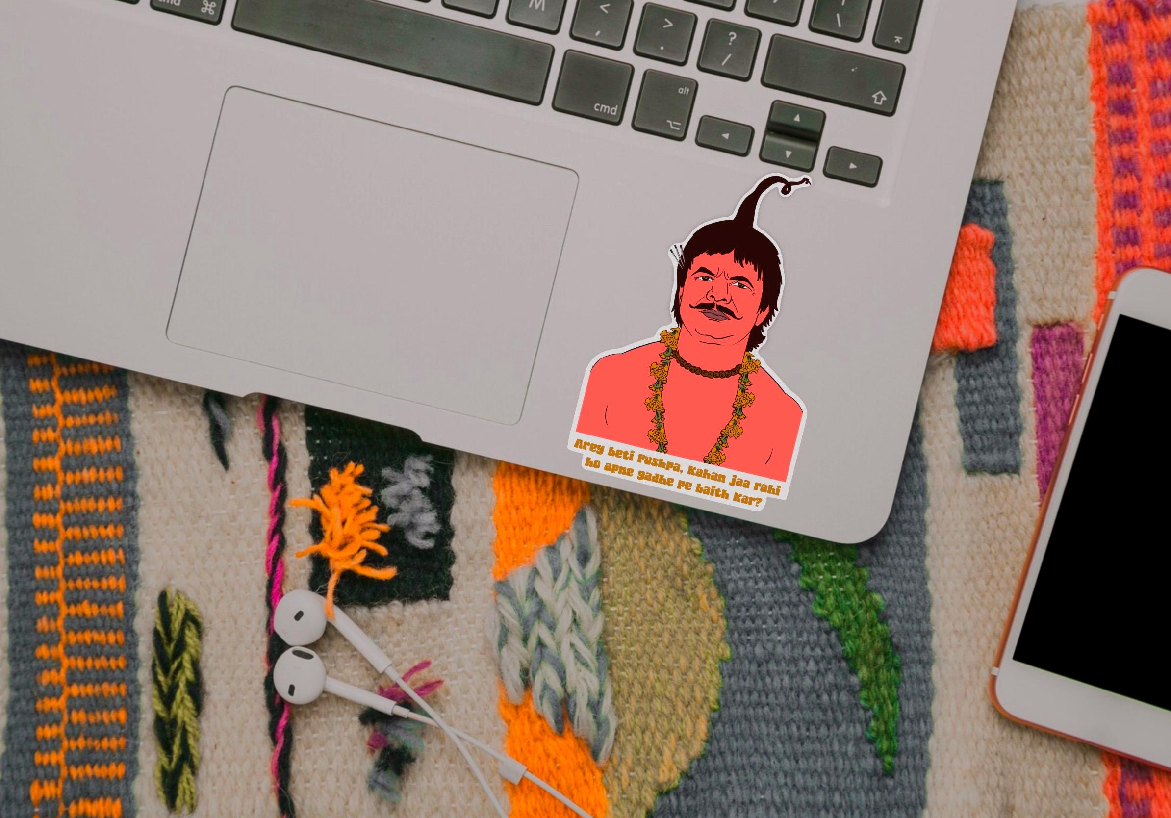 Bhool Bhulaiyaa Pandit Meme Sticker: Bollywood Rajpal Yadav Art - Etsy