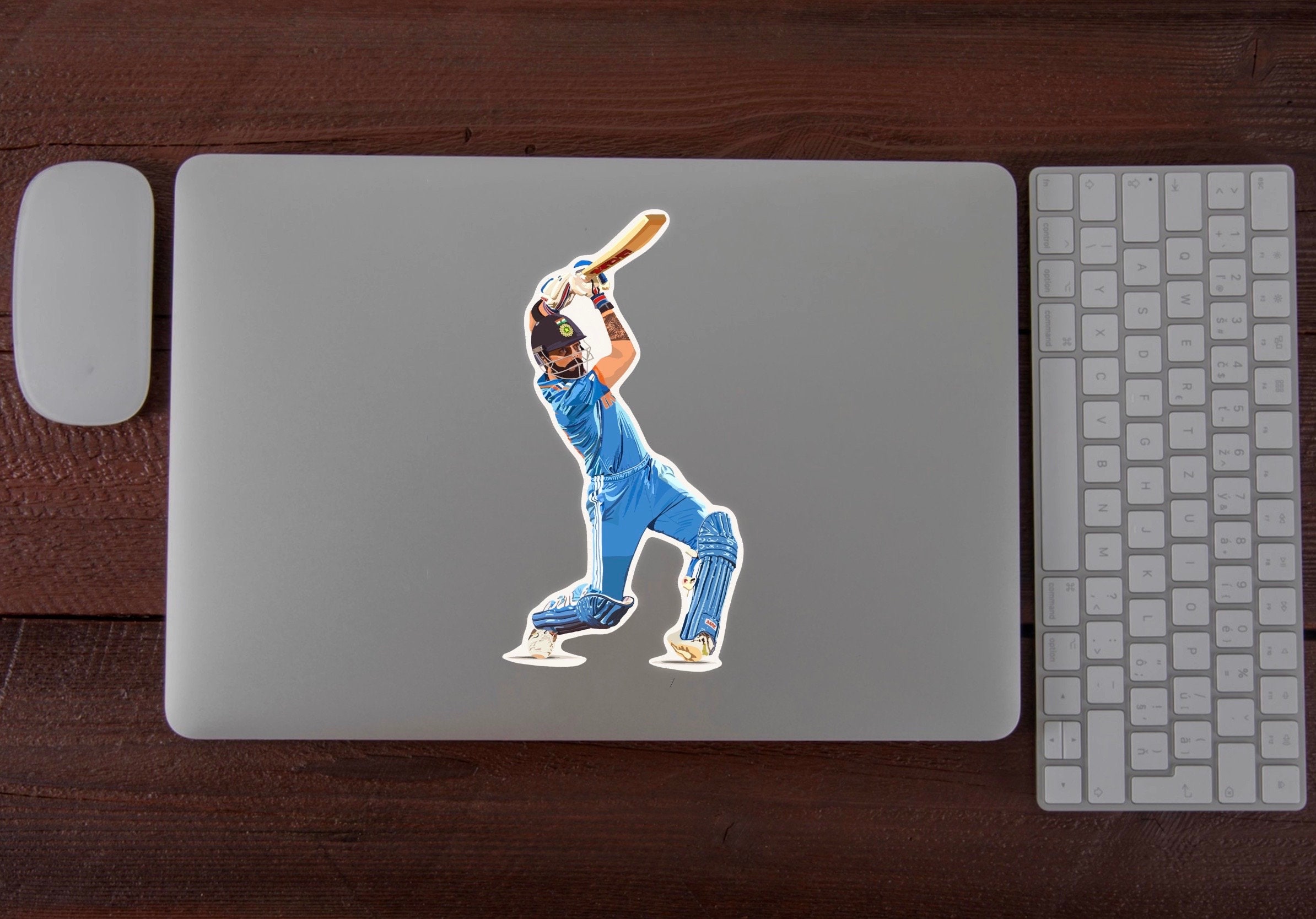 Virat Kohli Sticker Cricket Fan IPL Season Virat Kohli Batting T20 ...