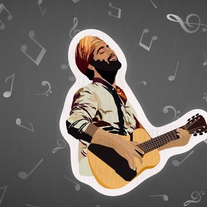 Arijit Singh Sticker or Magnet: Bollywood Music Fan Art - Etsy