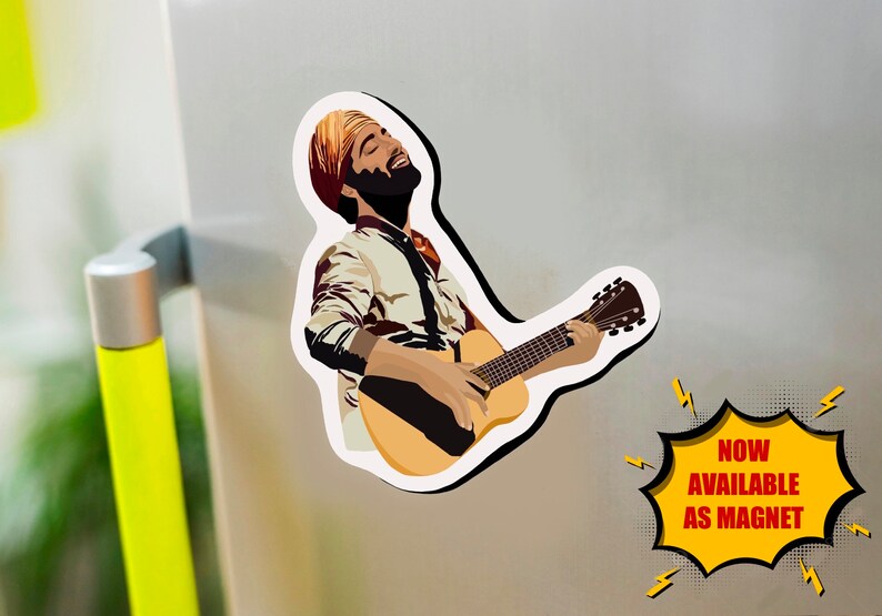 Arijit Singh Sticker or Magnet: Bollywood Music Fan Art - Etsy