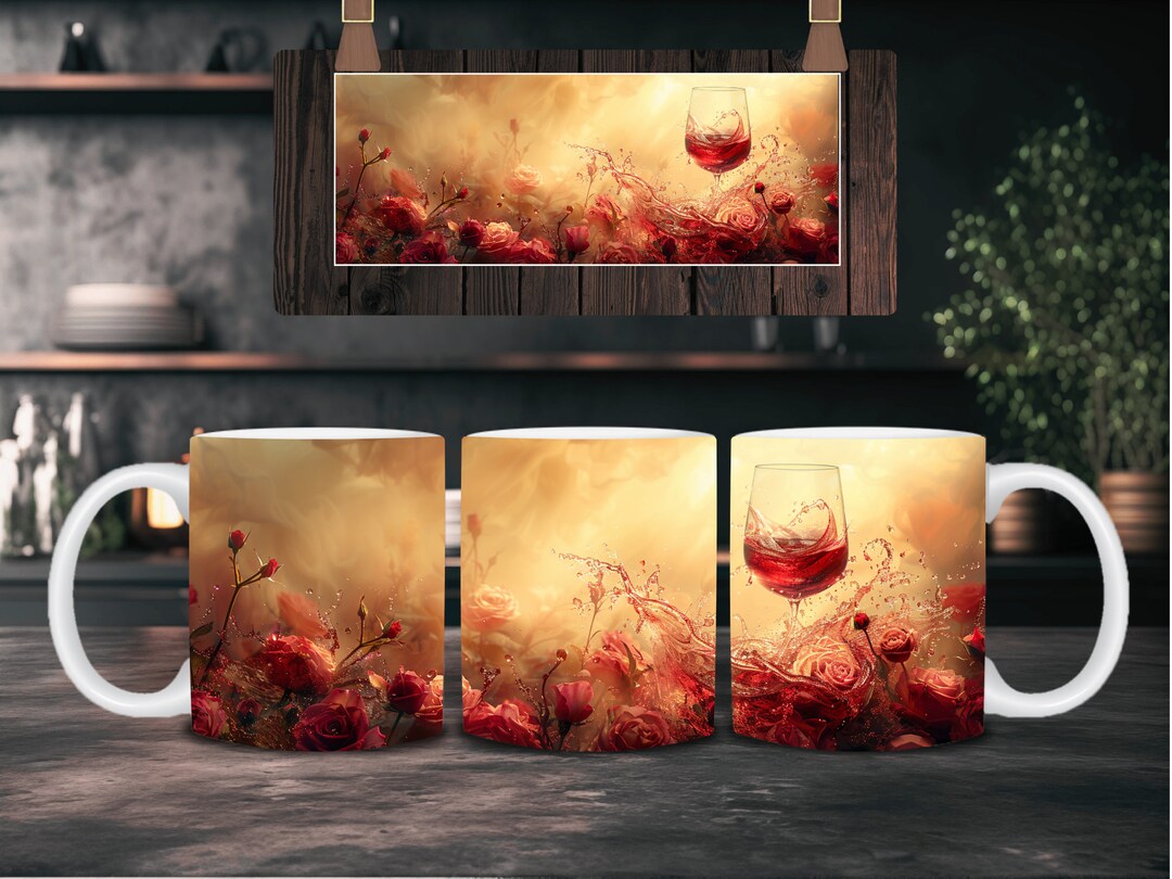 Mother's Day Gift Mug Wrap 11oz & 15oz Mug Template Custom Mug Wrap ...