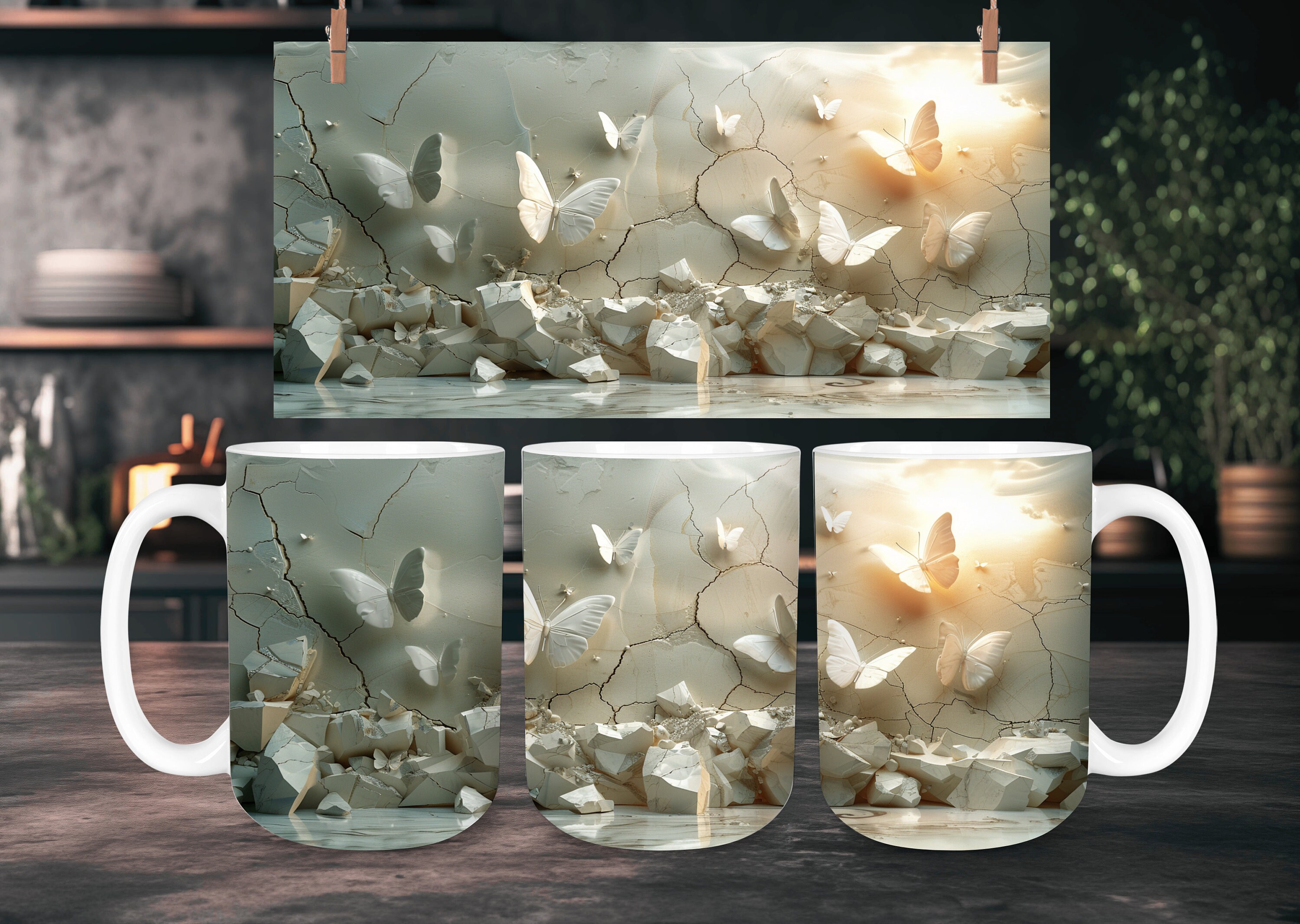 Mother's Day Gift Mug Wrap 11oz & 15oz Mug Template Custom Mug Wrap ...