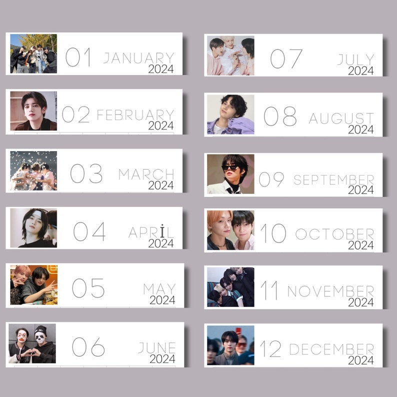 Tomorrow X Together 2024 Monthly Digital Planner, Txt 2024 Planner, Txt ...