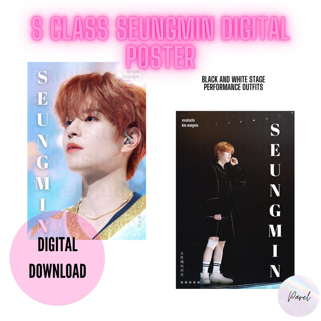 SKZ S-class Seungmin Poster, Kim Seungmin Stage Performance Poster ...