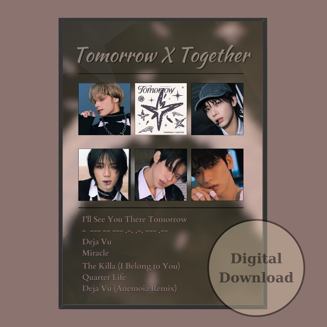 TXT Minisode 3: TOMORROW Poster, Txt Digital Poster, TOMORROW Poster ...