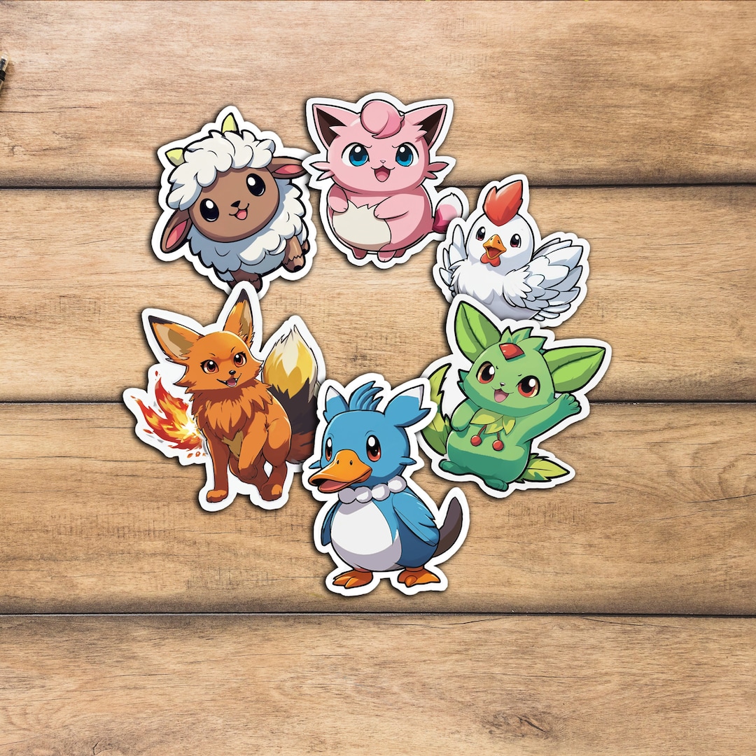 Palworld Vinyl Sticker, Cute Sticker, Game Stickers, Lamball, Cattiva ...