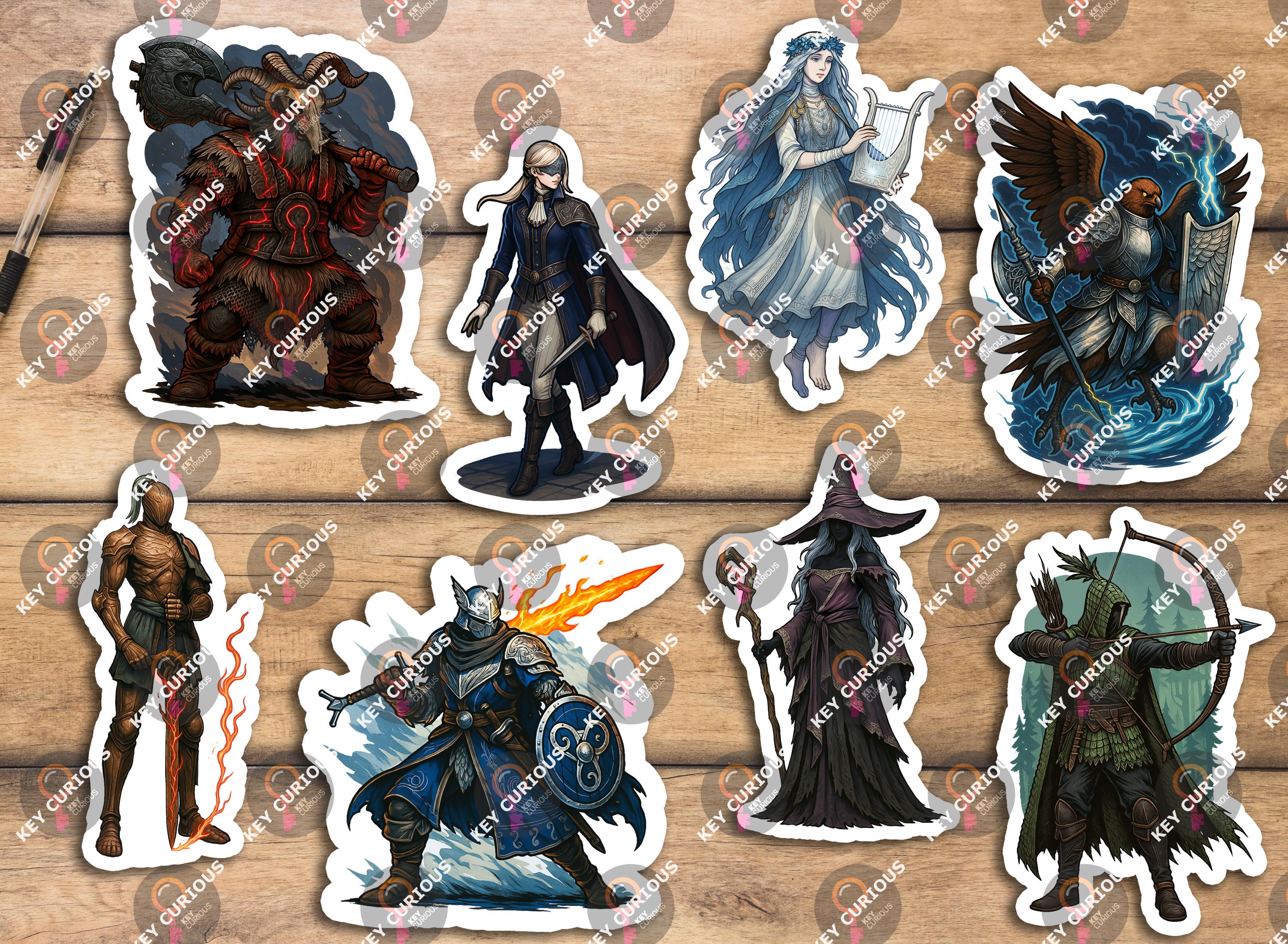 Elden Ring Nightreign Nightfarers Themed Vinyl Stickers | Wylder ...