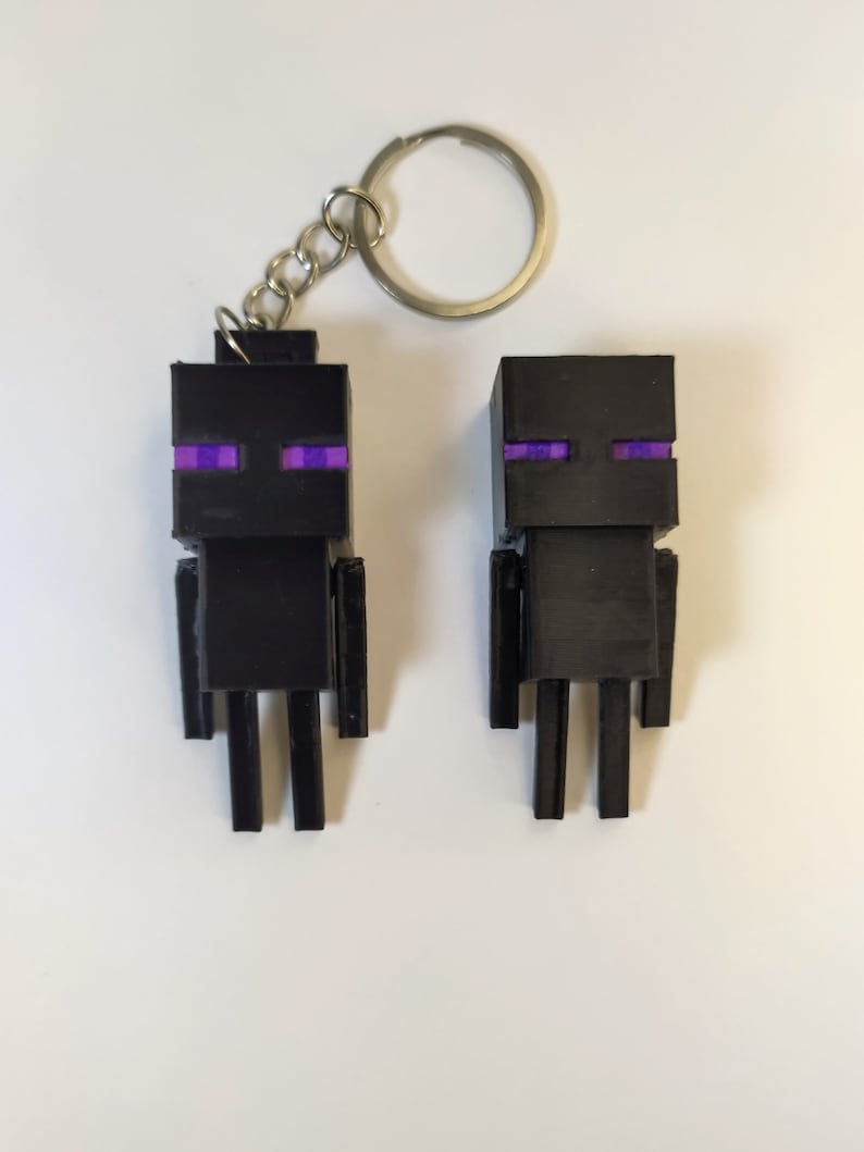 Enderman Keychain and Figurine Minecraft | Pixel Game Figurine | Baby ...