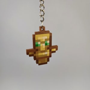 Totem of Undying Keychains Minecraft | Original or 3D | Pixel Game ...