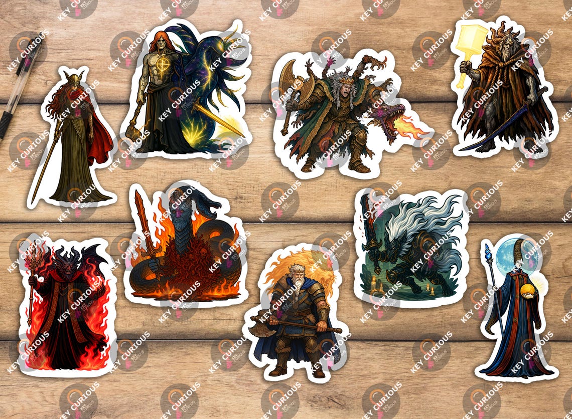 Elden Ring-themed Vinyl Stickers | Malenia, Radagon and Elden Beast ...