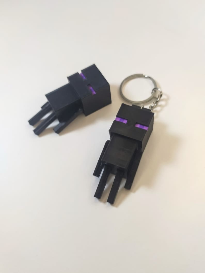 Enderman Keychain and Figurine Minecraft | Pixel Game Figurine | Baby ...