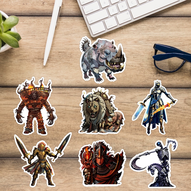 Elden Ring DLC Themed Vinyl Stickers | Rellana, Furnace Golem, Dancing ...