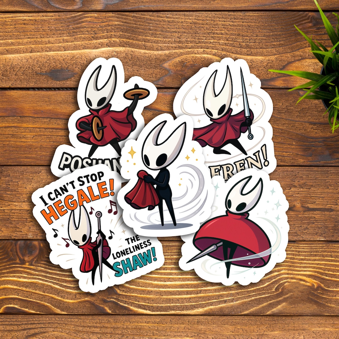 Hornet Stickers | Silksong Inspired | Poshanka, Fren, Hegale Shaw ...