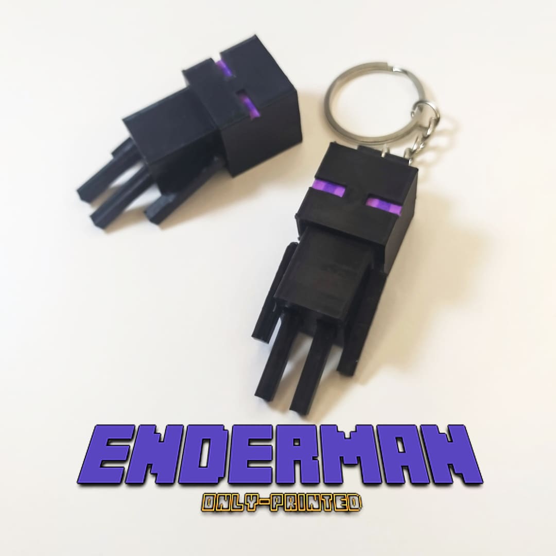 Enderman Keychain and Figurine Minecraft Pixel Game Figurine Baby ...