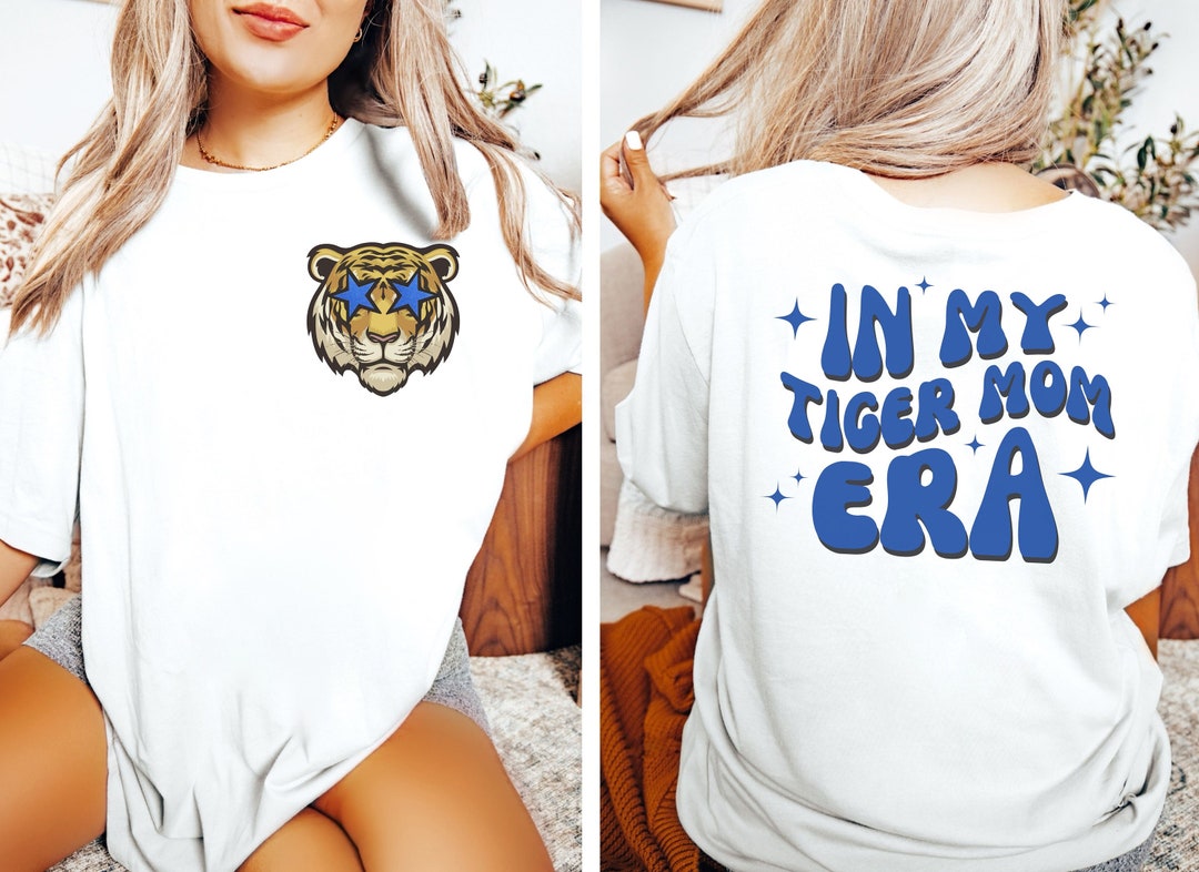In My Tiger Mom Era Shirt, Tiger Shirt, Preppy Tiger, Tiger Mascot ...
