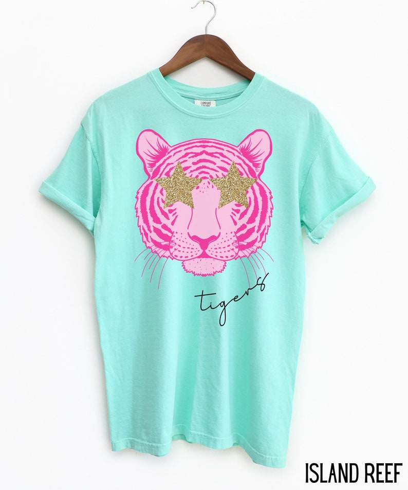 Tiger Neon Pink Shirt Retro Neon Kids Tee Hot Pink Tiger - Etsy
