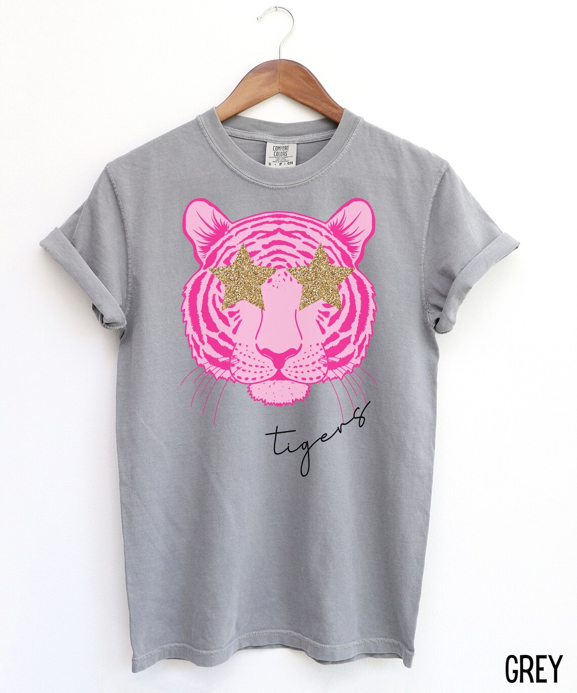 Tiger Neon Pink Shirt Retro Neon Kids Tee Hot Pink Tiger - Etsy