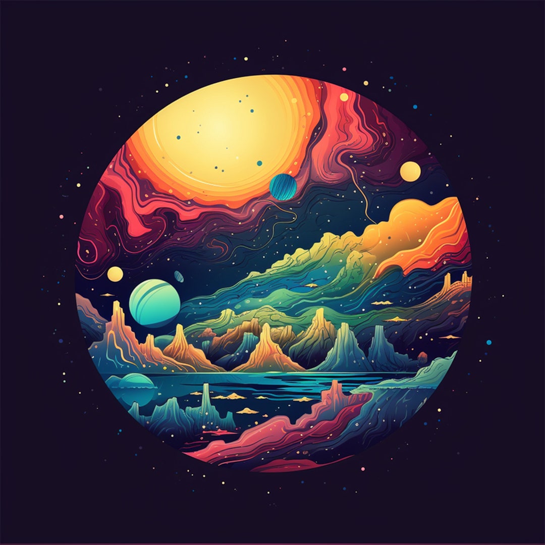 Planetary Exploration Sticker - Etsy