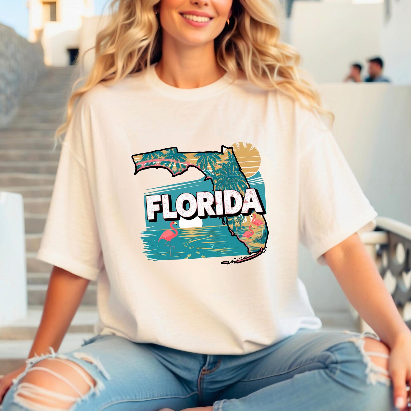 Florida Map Shirt, Florida Home Tee, Florida State T-shirt, Trendy ...