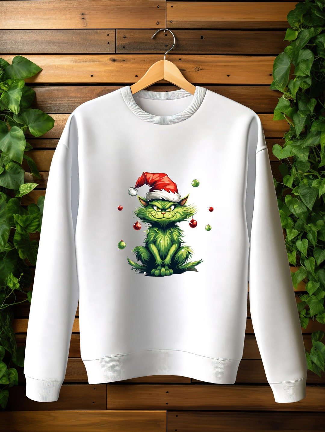 Grumpy Cat Christmas Grinch Sweatshirt, Grinch Movie Sweater, Christmas ...